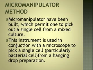 Micromanipulator method | PPTX