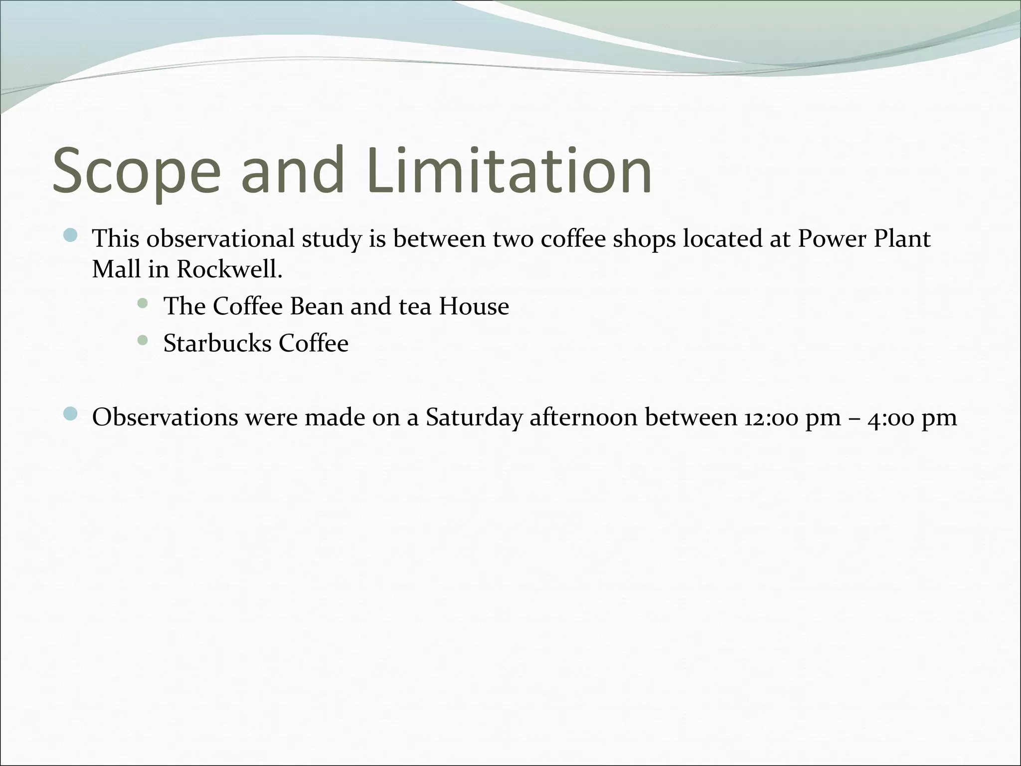 Micro market analysis coffee shop | PPT