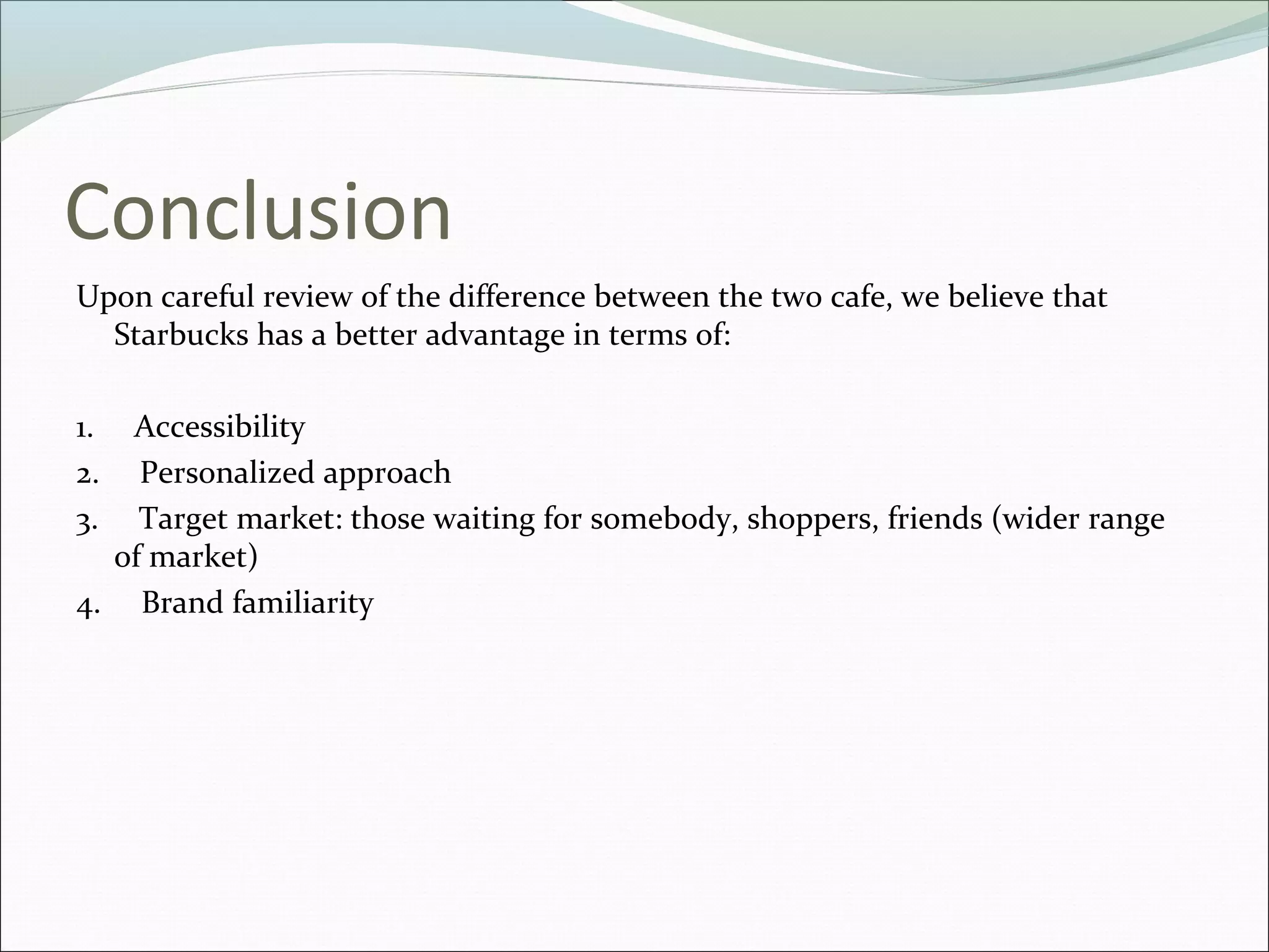 Micro market analysis coffee shop | PPT