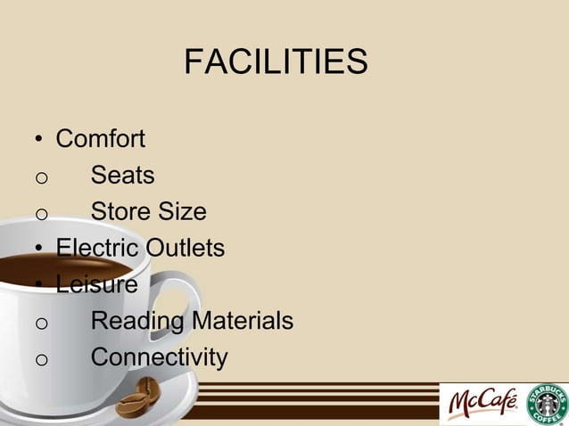 Micro market analysis for mc cafe & starbucks[1] | PPTX