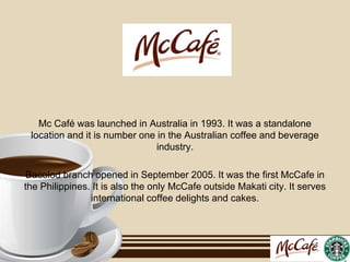 Micro market analysis for mc cafe & starbucks[1] | PPTX