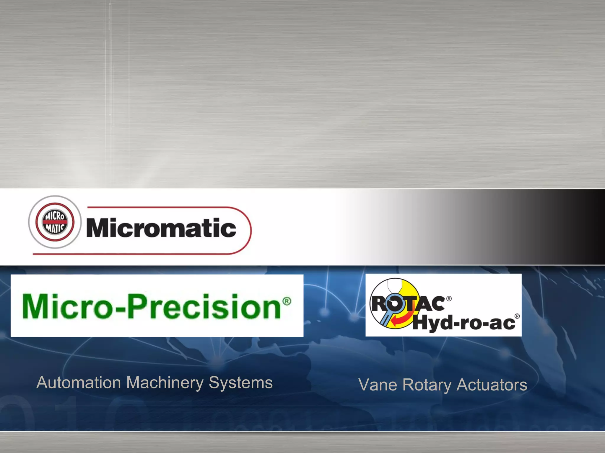 Micromatic Company Overview Short Version | PPT
