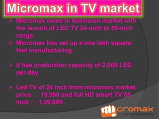 Micromax presentation by Atul chaurasiya | PPTX