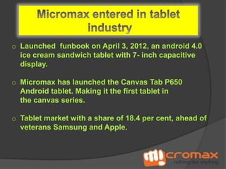 Micromax presentation by Atul chaurasiya | PPTX