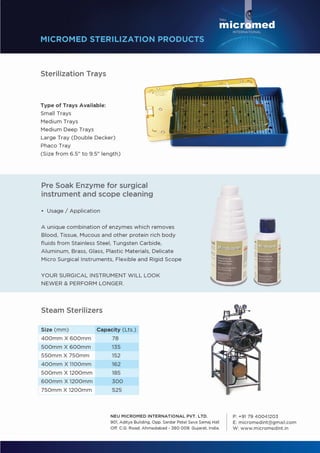 Micromed International, Ahmedabad, Crescent Blade | PDF