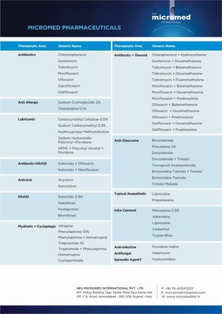 Micromed International, Ahmedabad, Crescent Blade | PDF