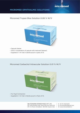 Micromed International, Ahmedabad, Crescent Blade | PDF