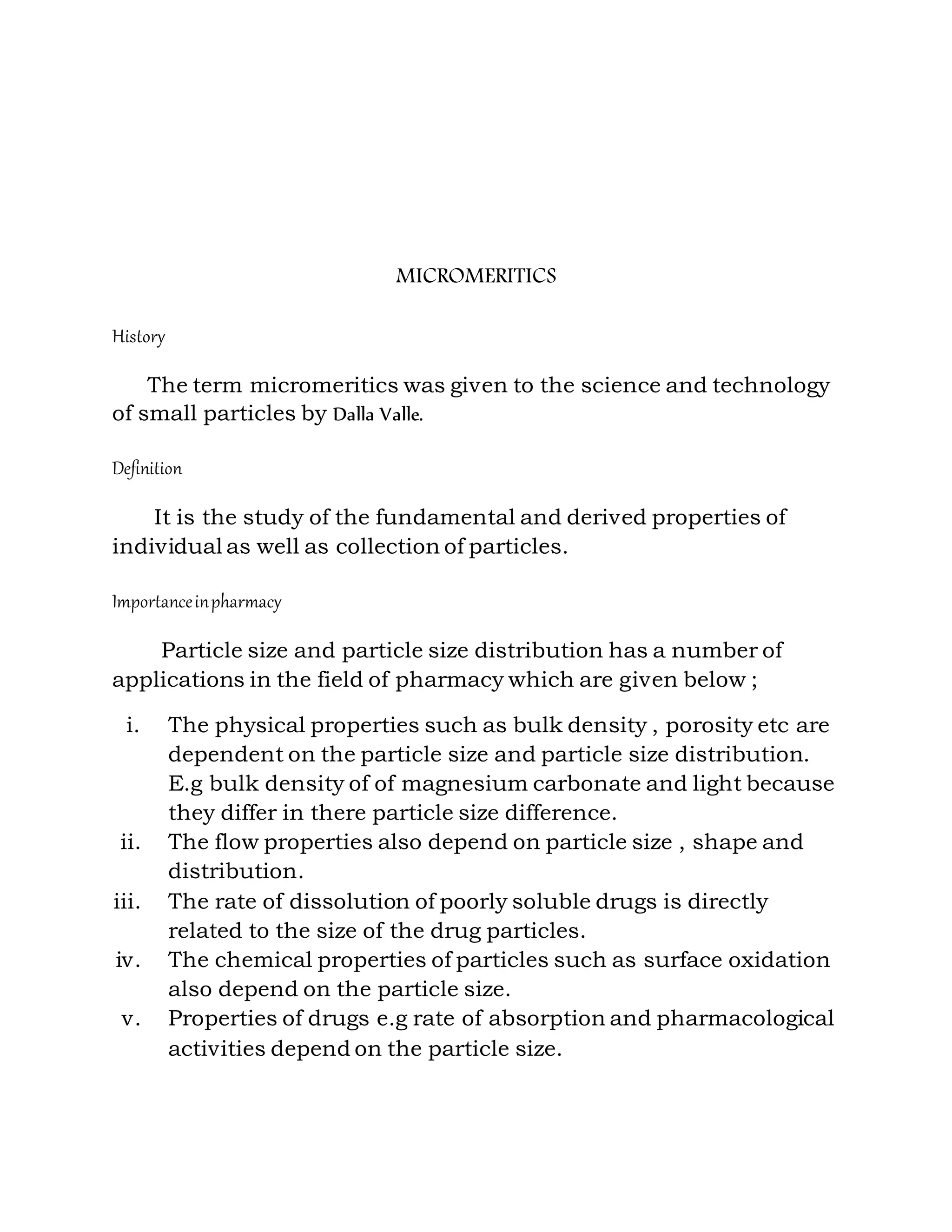 Micromeritics | DOCX