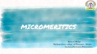 Micromeritics | PPT