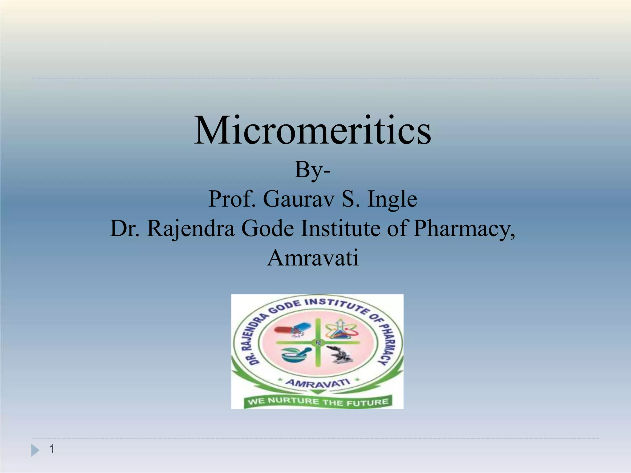 MICROMERITICS | PPT