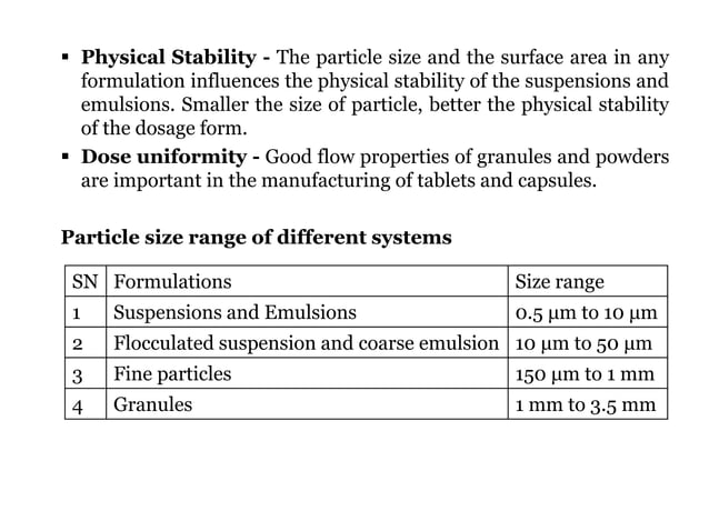 Micromeritics - Fundamental and Derived Properties of Powders | PPTX ...