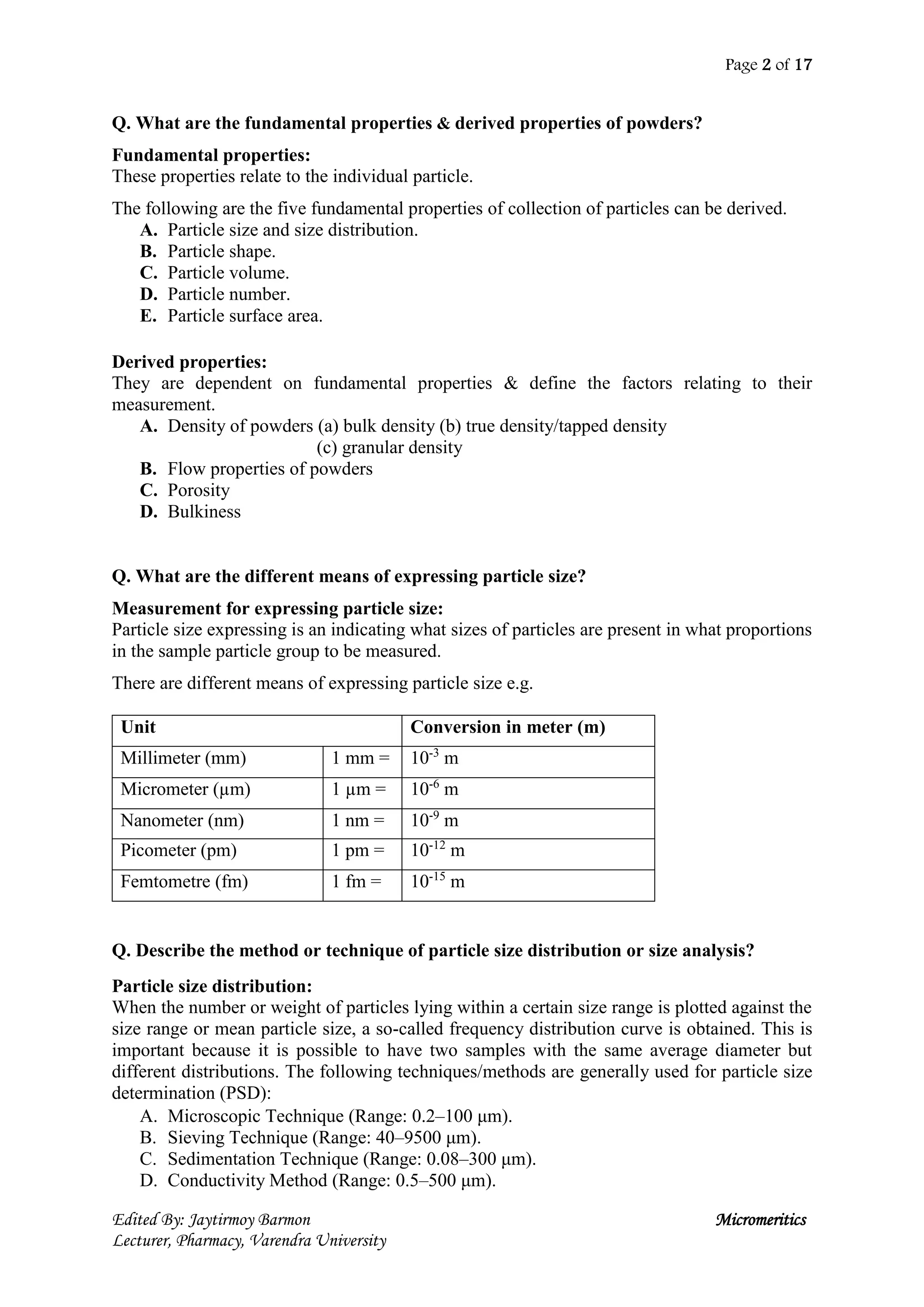 Micromeritics | PDF