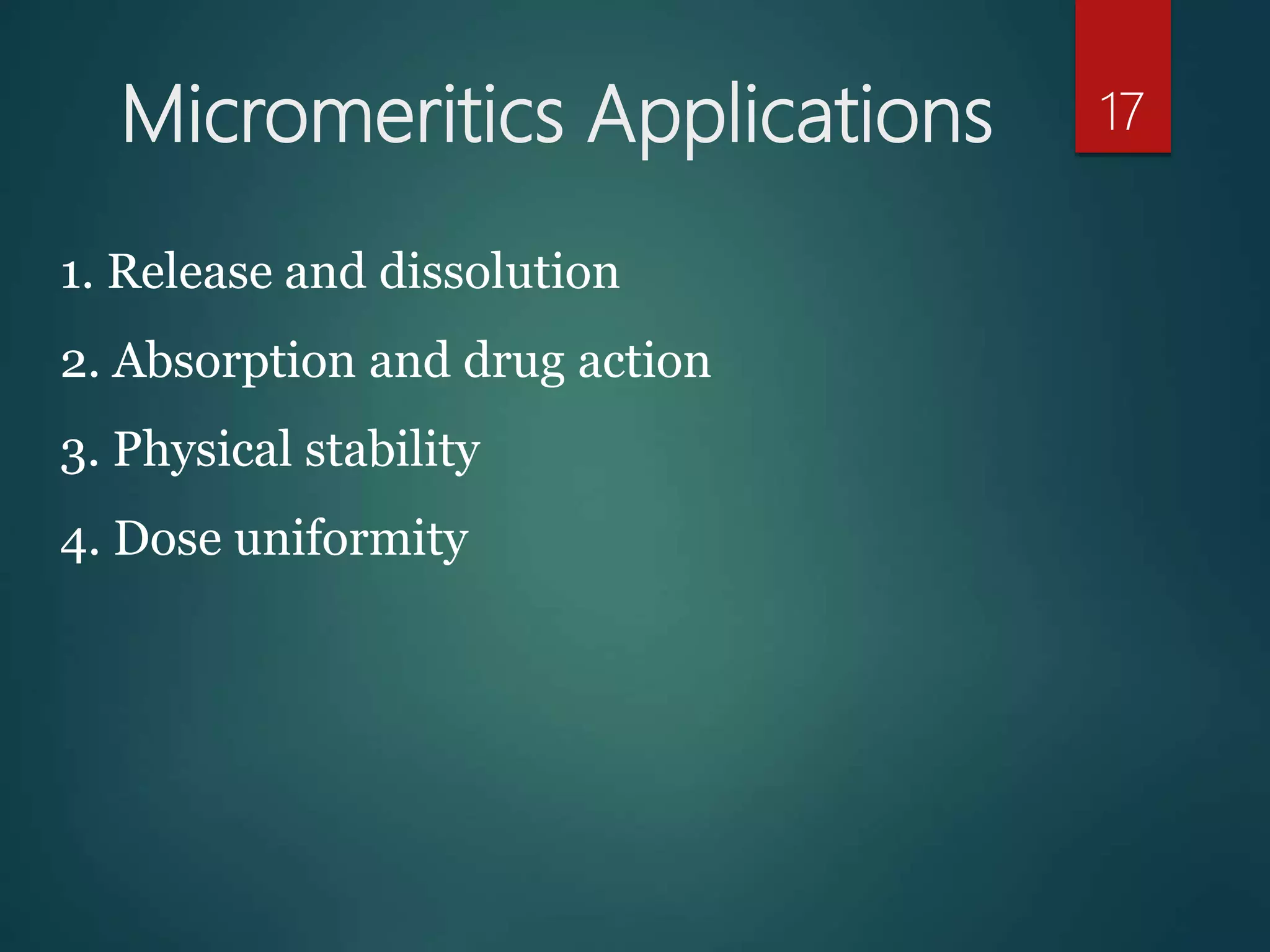 MICROMERITICS & ITS APPLICATION IN PHARMACY | PPTX
