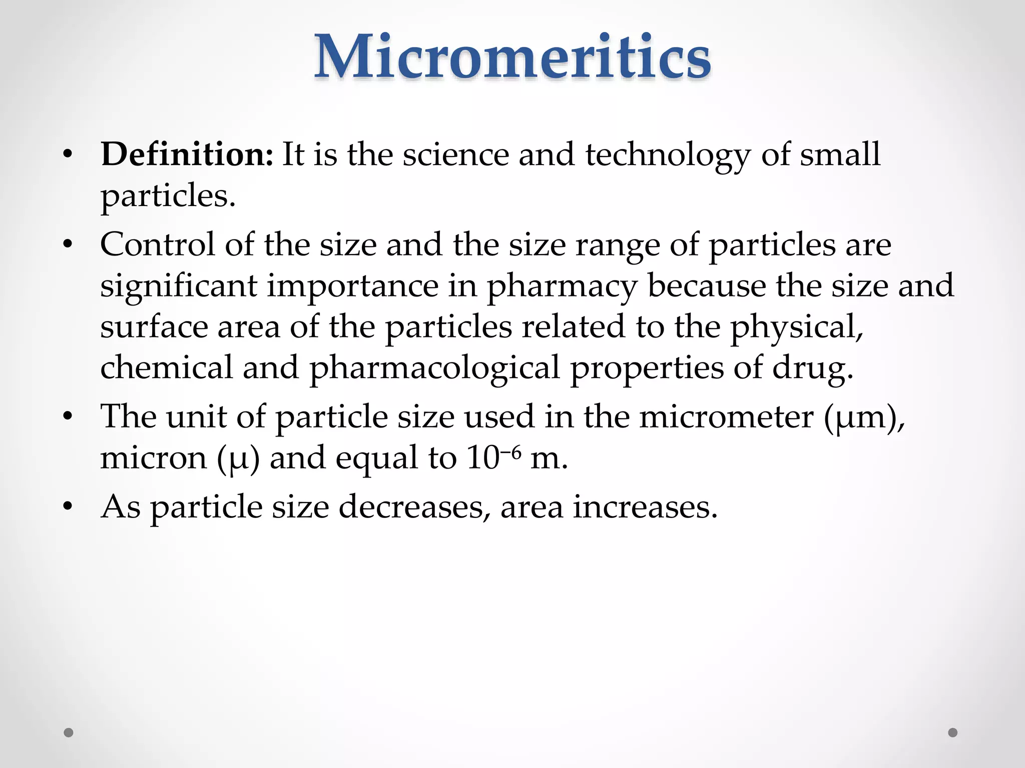 Micromeritics | PPTX