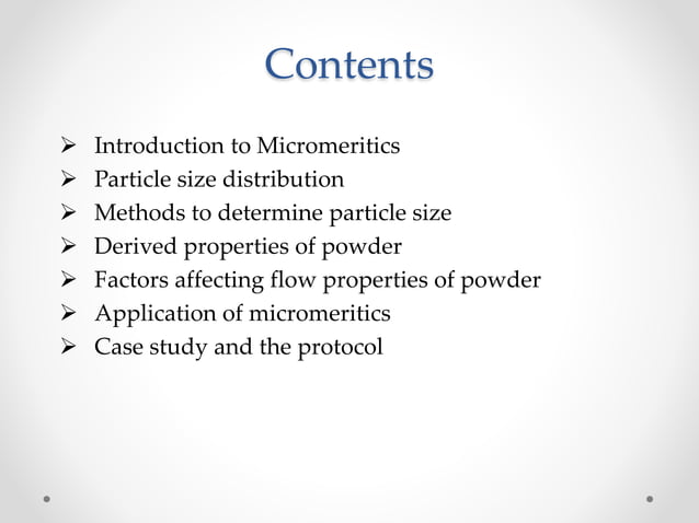 Micromeritics | PPTX | Chemistry | Science