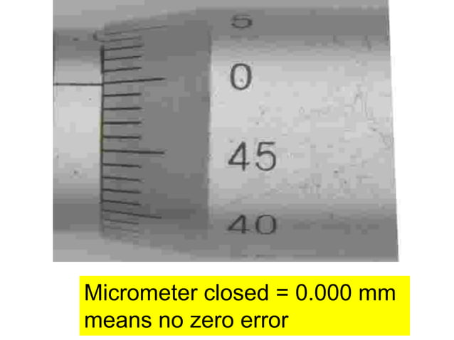 Micrometer or screw gauge | PPTX | Physics | Science