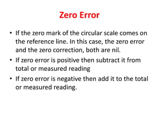 Micrometer or screw gauge | PPTX