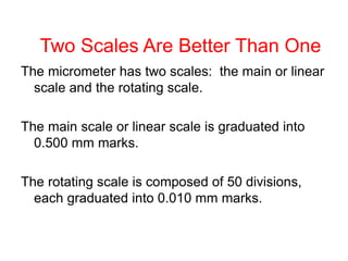 Micrometer or screw gauge | PPTX