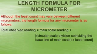 Micrometer screw gauge | PPTX