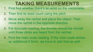 Micrometer screw gauge | PPTX