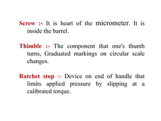 Micrometer screw gauge | PPTX