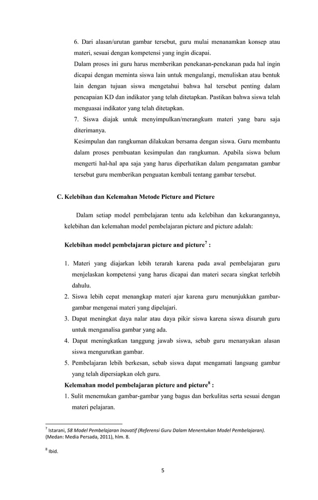 Micro metode role playing & picture and picture | DOCX