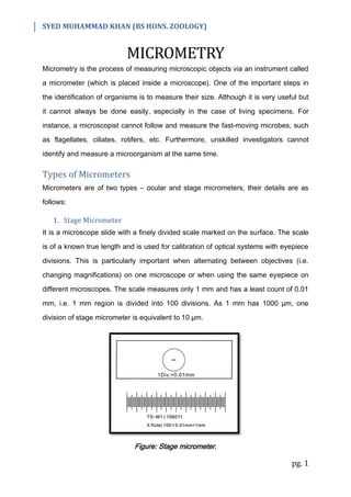 Micrometry | PDF