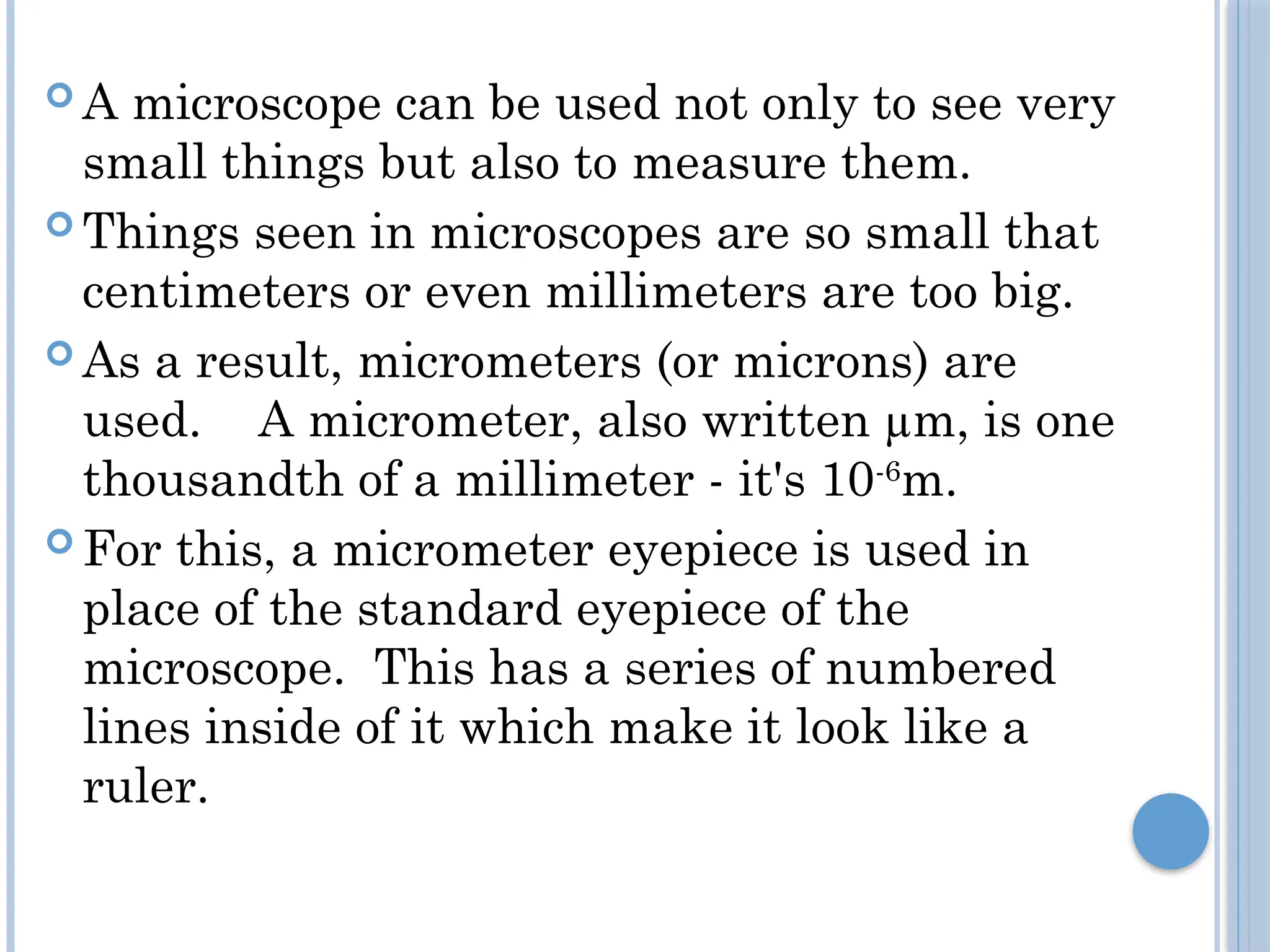 Micrometry -- Biological Techniques.pptx