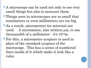 Micrometry -- Biological Techniques.pptx