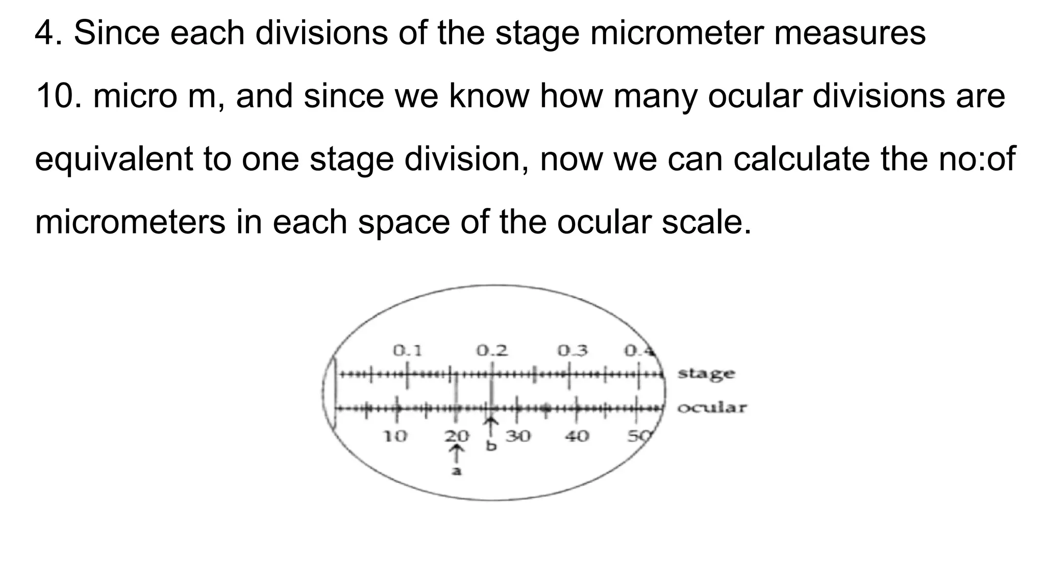 MICROMETRY STAGE OCULAR AND IT'S APPLICATION | PDF