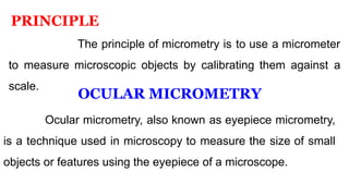 MICROMETRY STAGE OCULAR AND IT'S APPLICATION | PDF