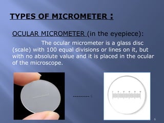 Micrometry in Microbiology: Principles, Calibration and Applications | PPTX