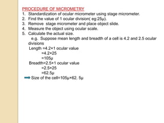Micrometry and camera lucida | PPTX