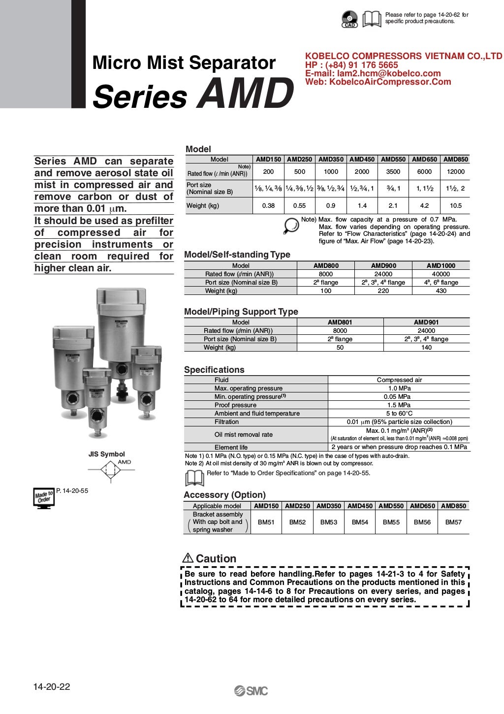 Micro Mist Separator Series AMD-SMC | PDF