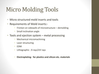 Micro molding milling | PPSX