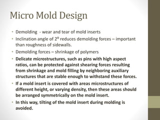 Micro molding milling | PPSX