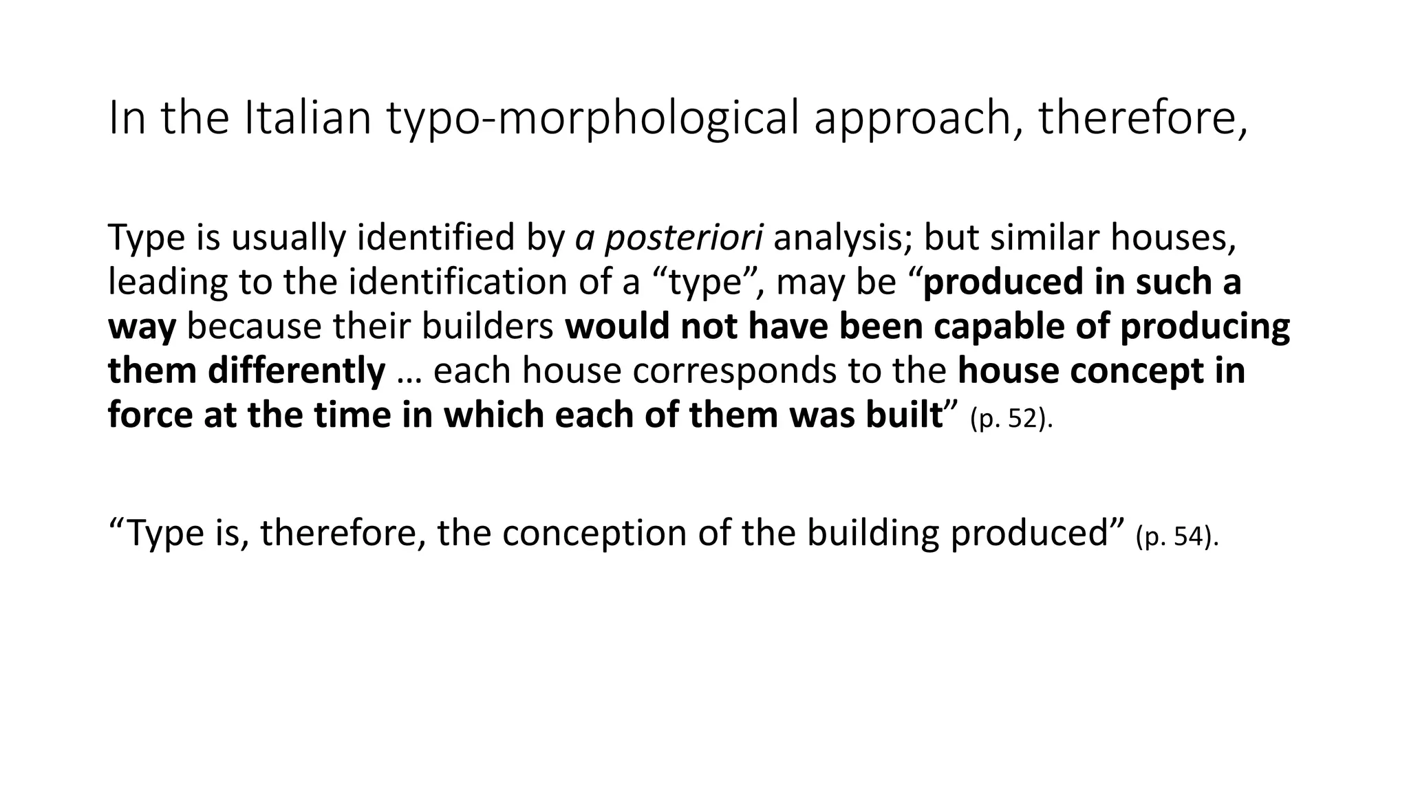 Micromorphology and typo morphology: the English semi-detached house | PPTX