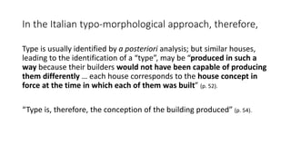 Micromorphology and typo morphology: the English semi-detached house | PPTX