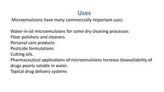 Microemulsion & multiple emulsion | PPTX