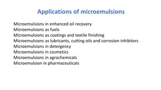 Microemulsion & multiple emulsion | PPTX