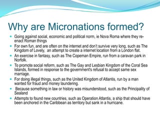 Micronations (2) | PPTX