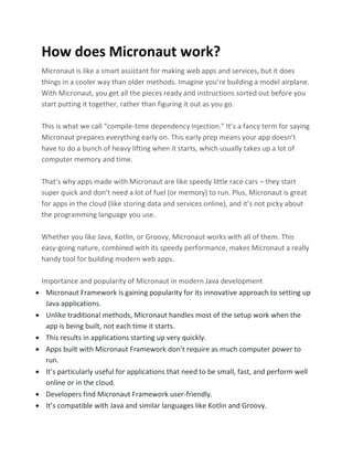 Micronaut Framework Guide Framework Basics and Fundamentals.pdf | Cloud Computing | Internet