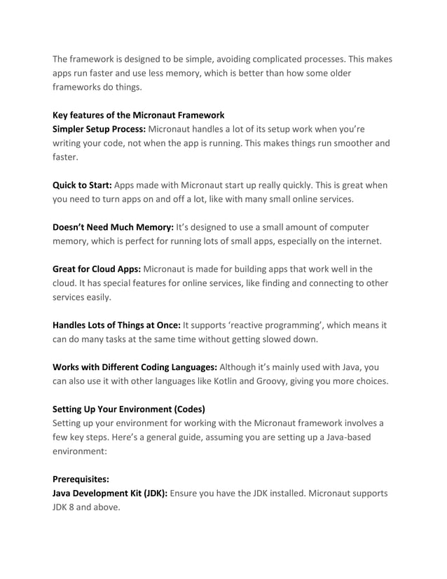 Micronaut Framework Guide Framework Basics and Fundamentals.pdf | Cloud Computing | Internet