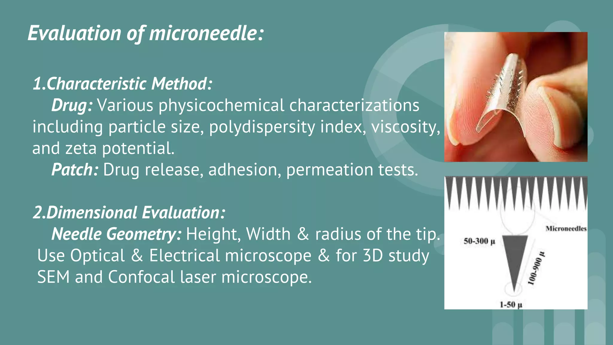 Microneedle a smart approch for transdermal drug delivery system | PPTX