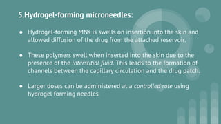 Microneedle a smart approch for transdermal drug delivery system | PPTX