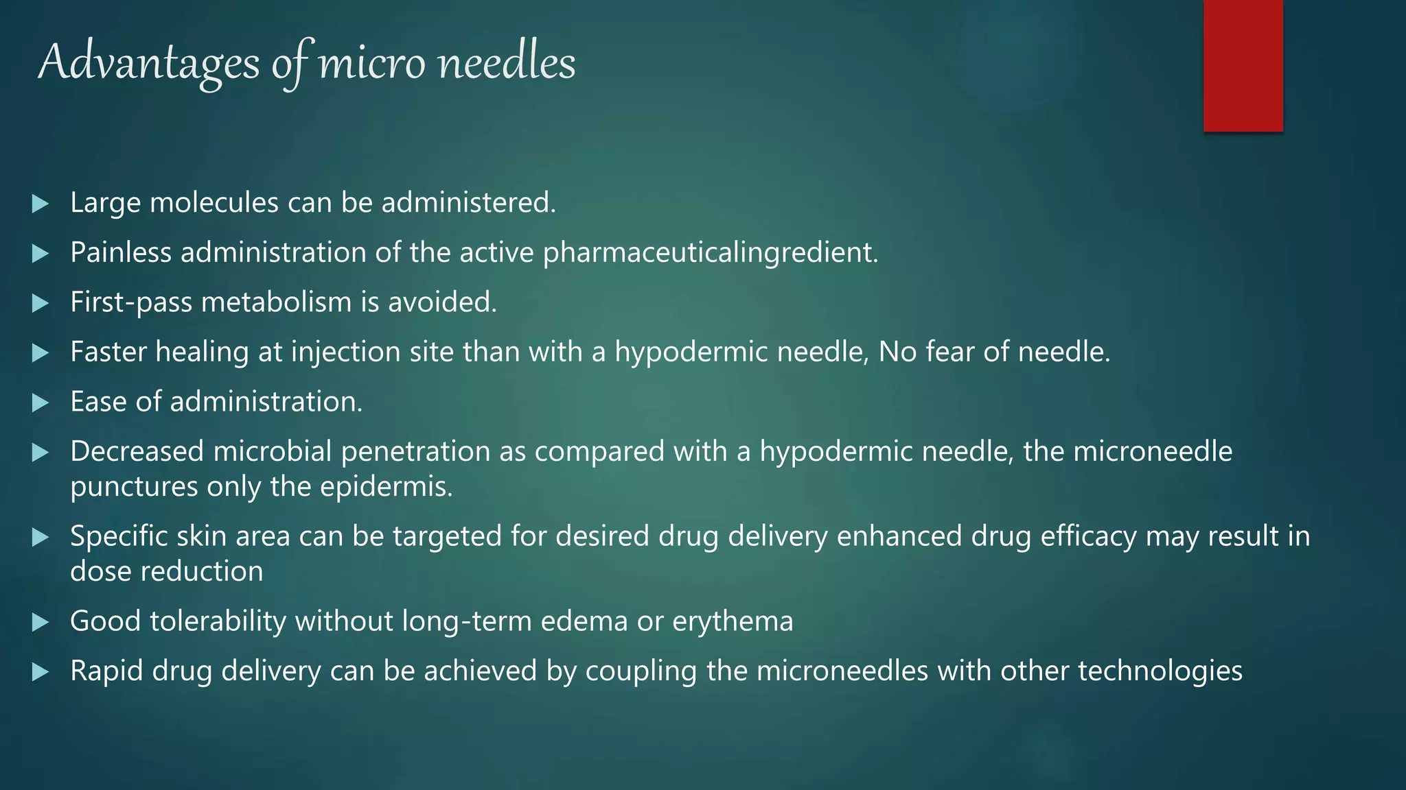 Microneedles | PPTX
