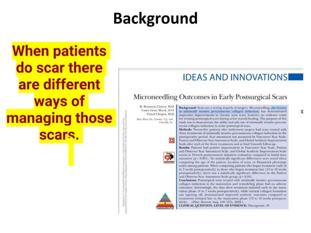 Microneedling Outcomes in Early Postsurgical Scar.pptx