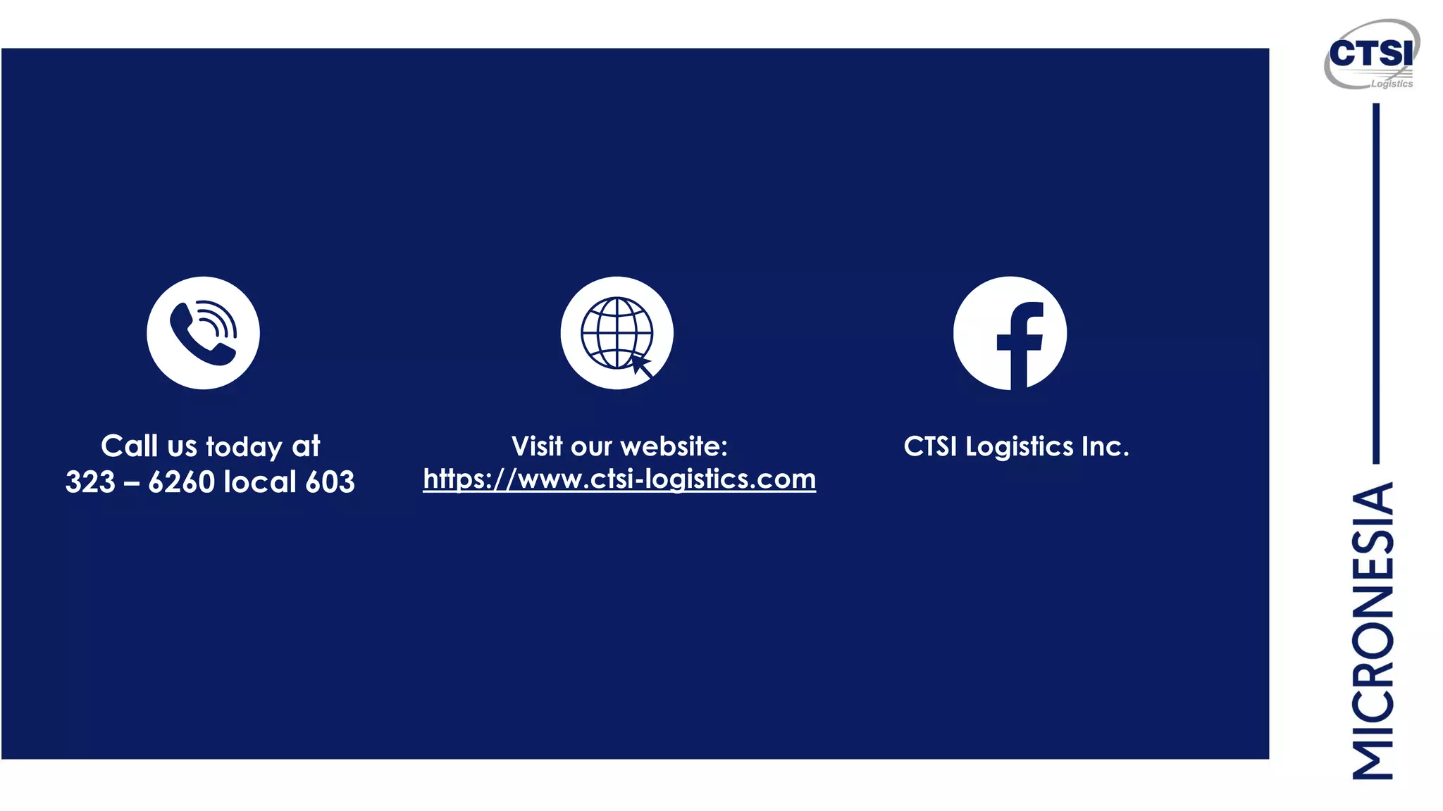 CTSI Logistics Micronesia | PDF