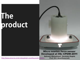 Micro newton force_sensor-iisc-cpdm | PDF