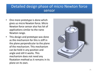 Micro newton force_sensor-iisc-cpdm | PDF